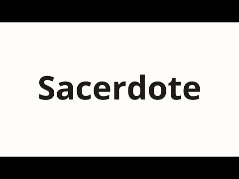 How to pronounce Sacerdote