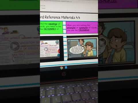Word Reference Materials SOL 4.4c