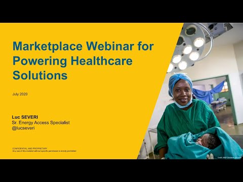 Marketplace webinar for powering healthcare solutions