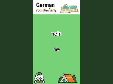 nein (no) | German language vocabulary