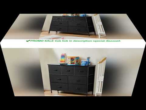 JHK Desser For Bedroom With 7 Fabric Drawers Organizer Storage Closet Chest Clothes For Living Room
