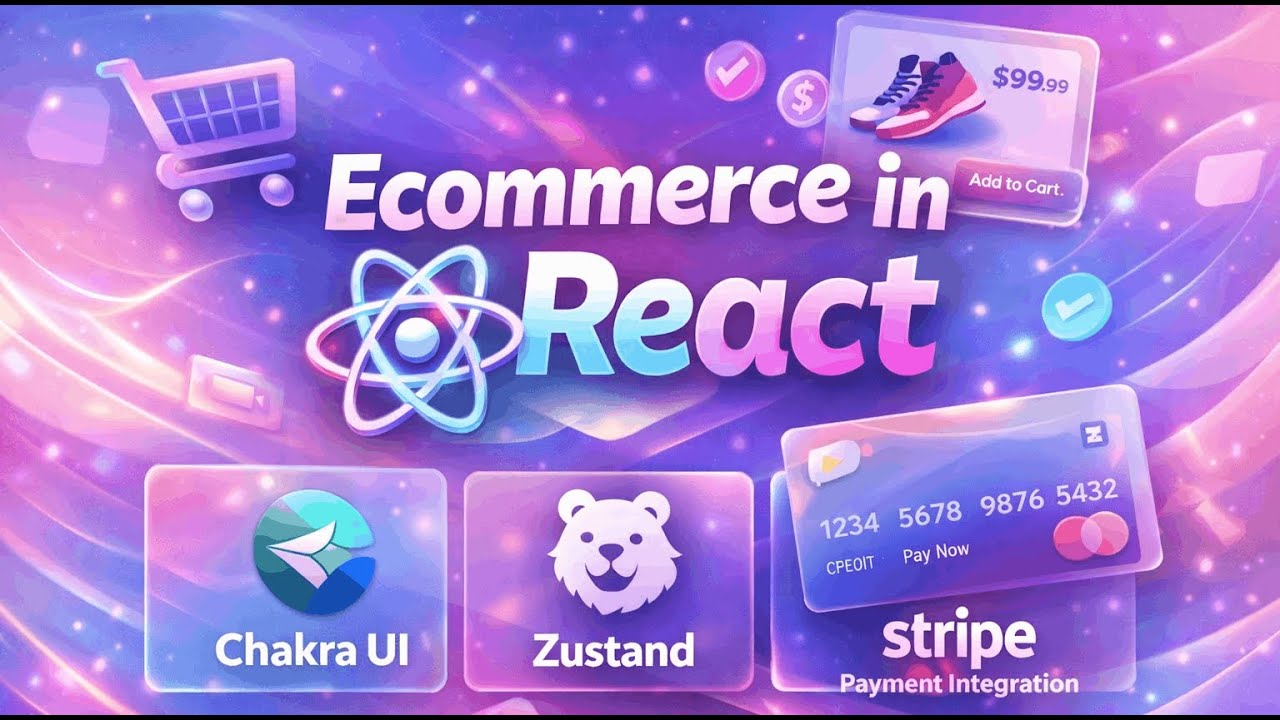 Modern Ecommerce in React with Chakra UI, Zustand, React Query & Stripe| Demo video 2026