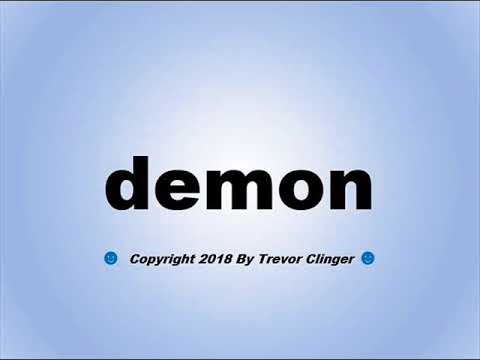 How To Pronounce demon