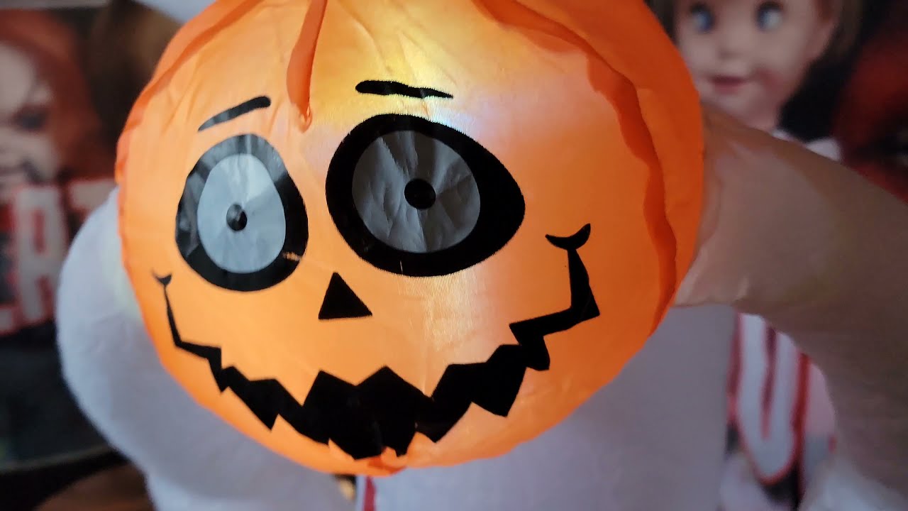 6FT Ghost with Pumpkin Halloween Decorations Outdoor Inflatables!