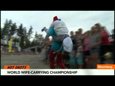 Gallons of Beer Await World Wife-Carrying Champ