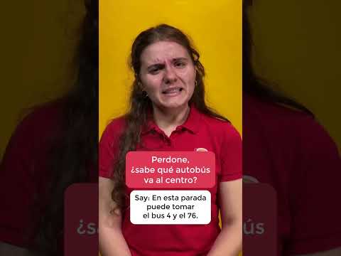 Practise your Spanish and give directions at the bus station 🚌