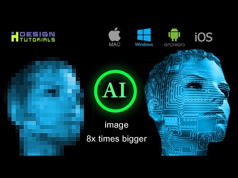 Enlarge and improve image quality using AI technology
