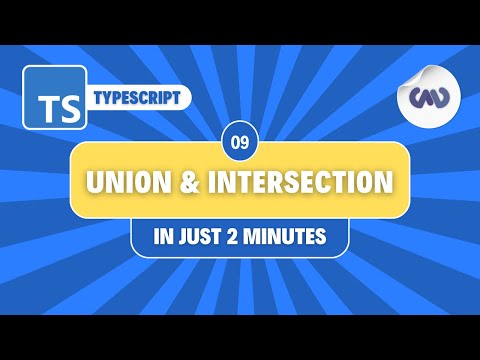 TypeScript Tutorial #9: Union and Intersection Types in Just 2 Minutes