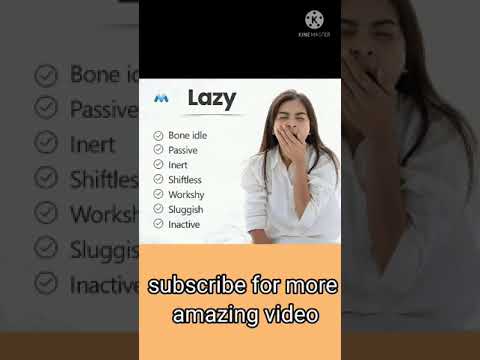 other way to say lazy,synonyms of lazy, alternatives for lazy,English communication,prudence satisfy