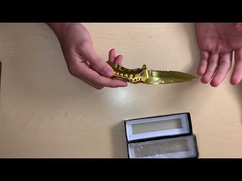 Review and unbox of MTech USA Ballistic MT-A705 Series Spring Assist Folding Knife