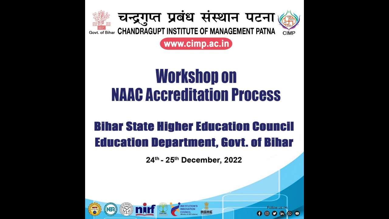 CIMP: Workshop on NAAC Accreditation Process: Video 2