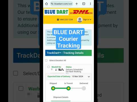 Blue Dart courier tracking Kaise kare #blue #dart #courier #tracking @KambojTechnical