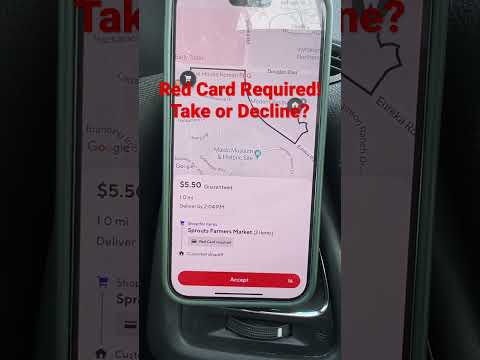 DoorDash: Red Card Required! Take it or decline it?
