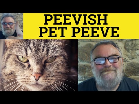 🔵 Peevish Meaning - Peeve Examples - Define Pet Peeve - Describing People - Peevish Peeve Pet Peeve