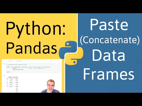 How to Concatenate Data Frames in Pandas (Python)