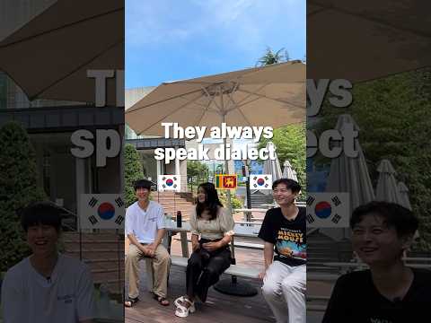 They always speak dialect