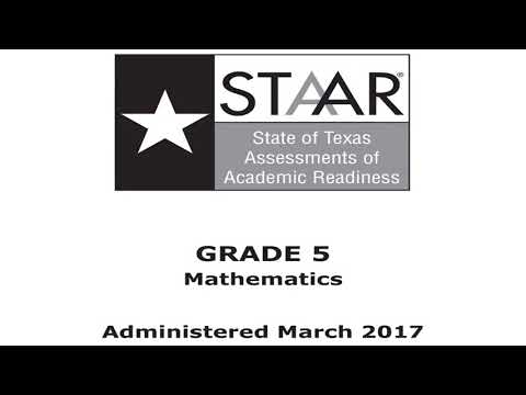 5th Grade Math (STAAR Test 2017) #1-8