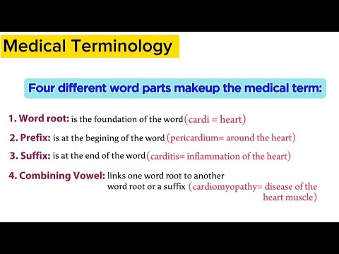 Medical terminology | Prefix, Suffix And root words with Examples
