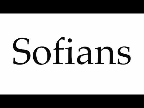 How to Pronounce Sofians