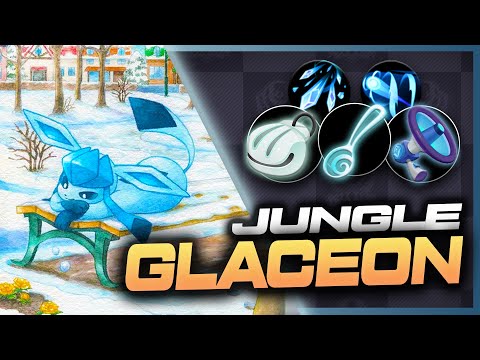 ICY WIND GLACEON WIELDS THE SPOON?!? IS GLACEON THE BEST RANGED JUNGLER?? | Pokemon Unite