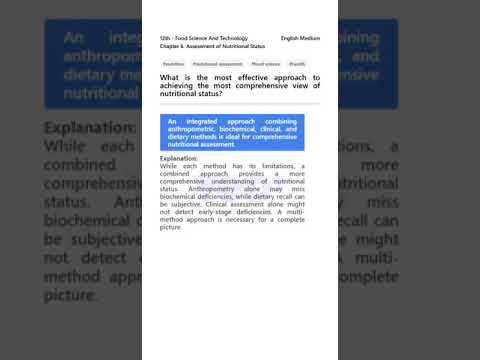 Best Approach to Nutritional Status Assessment?