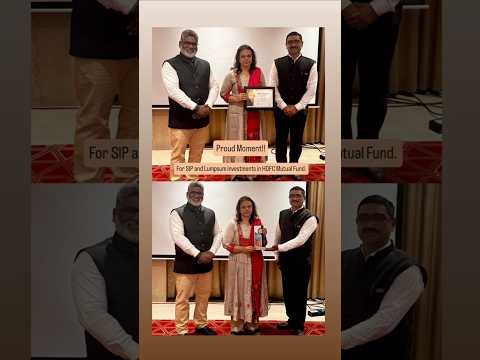 Proud Moment!! Honoured by HDFC for My Work in Mutual Funds!