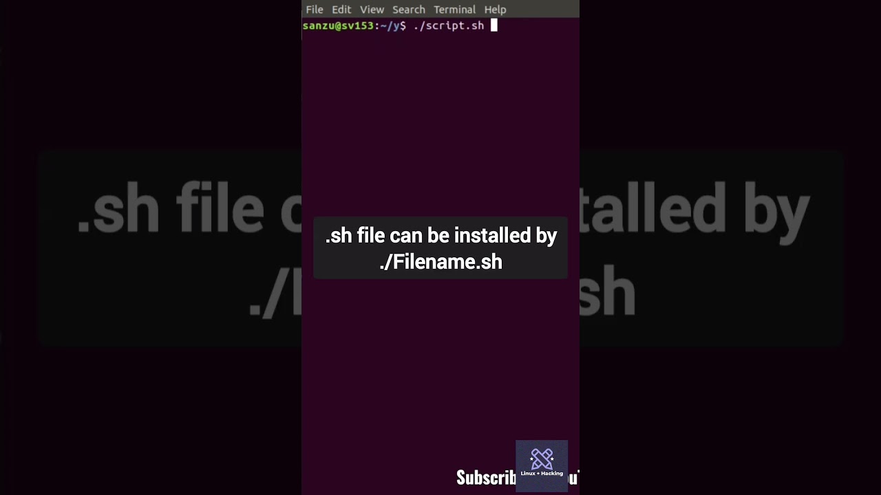 How to Install .sh file in Linux ?