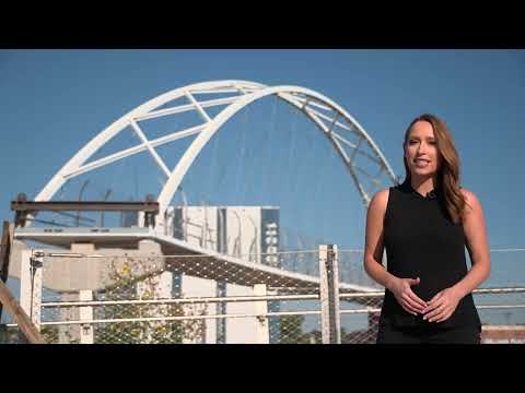 TxDOT installs new pedestrian bridge over US-75