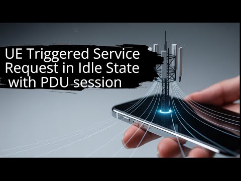 UE Triggered Service Request in Idle State with PDU session