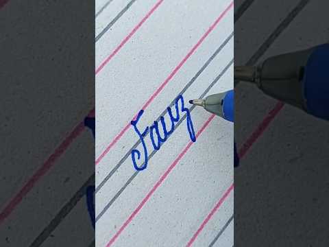 Fauzia in Cursive Handwriting #shorts #cursive #handwriting #calligraphy #ytshorts #viral #art #name