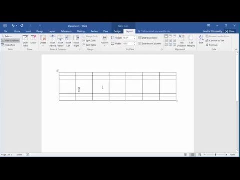 How to Change Text Alignment in a Cell in a Table in Word 2016
