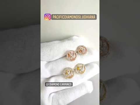 LATEST LV DESIGN EARRINGS || LATEST DESIGN || TRENDY || LV COLLECTION || PACIFIC DIAMONDS ||