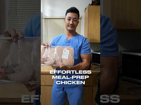 Easiest and TASTIEST meal prep chicken (with a crock pot) #mealprep #fitdad #chicken