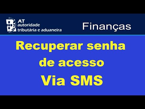 Portal das Finanças | Recuperar a senha de acesso