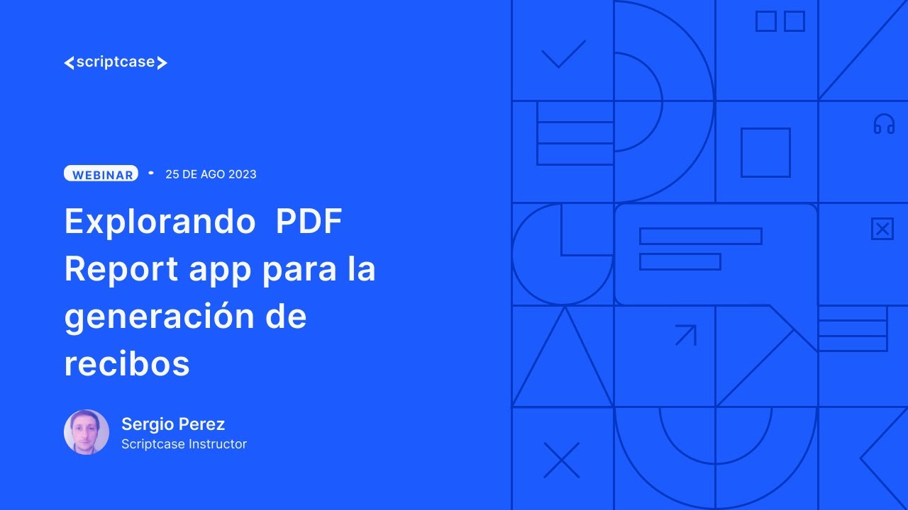 Scriptcase - Explorando  PDF Report app para la generación de recibos