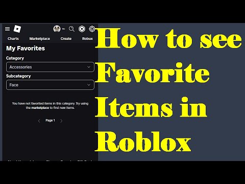 Roblox - How to See or check Favorited Items on mobile or PC (Full Guide)