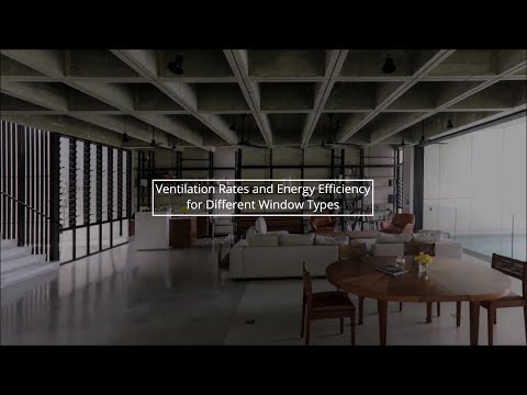 Ventilation Rates and Energy Efficiency for different Window Types