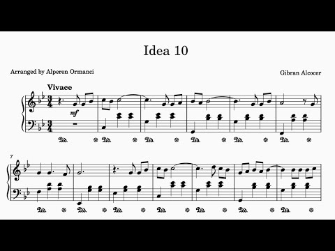 Idea 10 - Gibran Alcocer - Piano Sheets