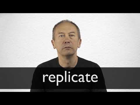 How to pronounce REPLICATE in British English