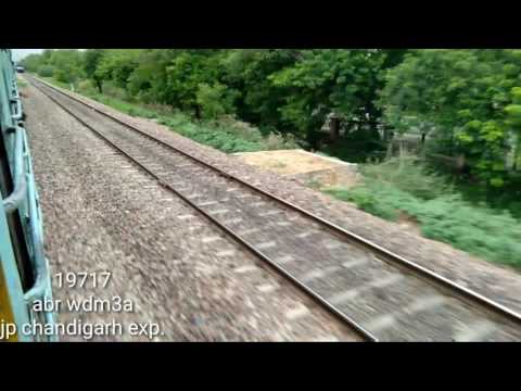 Onboard 14808 awr jp express towards Gandhinagar railway station and meets 19717 jp chandigarh exp.