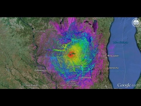 WISC-TV Transmitter Propagation Map