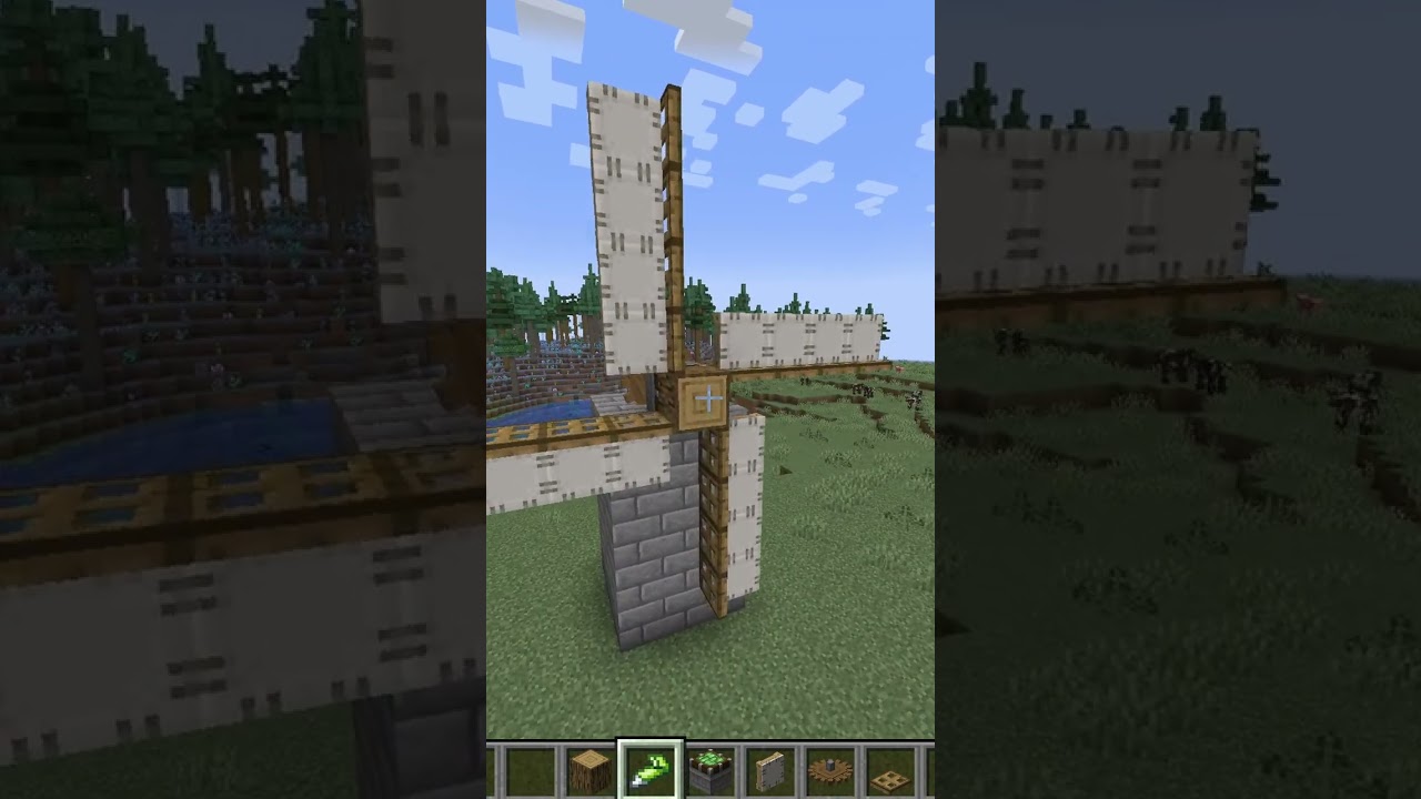 How to set up a Simple Windmill in Minecraft Create Mod