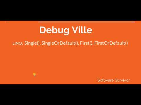 LINQ - Single, SingleOrDefault, First, FirstOrDefault