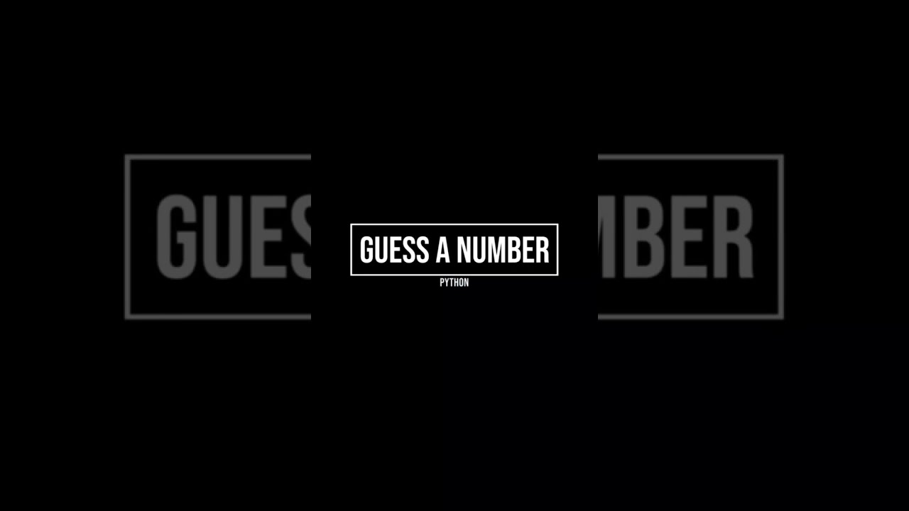 Guess a number Python Project | Guess a number Python Code | #youtubeshorts
