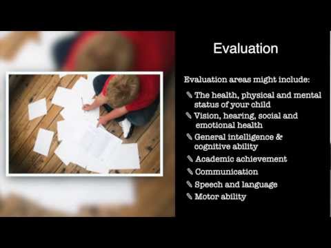 Special Education: Referral, Evaluation and the IEP (Part 2 of 4)