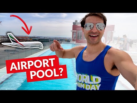 Would You Swim On The Roof of an Airport?!