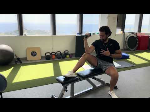 Seated Shoulder External Rotation in Scapular Plane