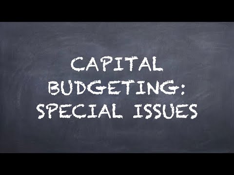 [Old Version] Capital Budgeting: Special Issues【Deric Business Class】