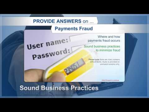 Small Business Training Modules on Electronic Payments and Payments Fraud