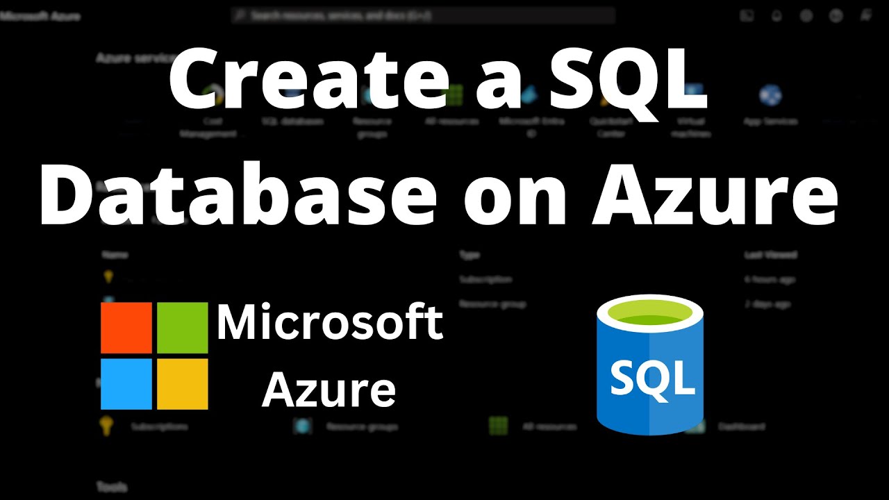 Set Up Microsoft Azure SQL Server and SQL Database on Azure Cloud | Tutorial